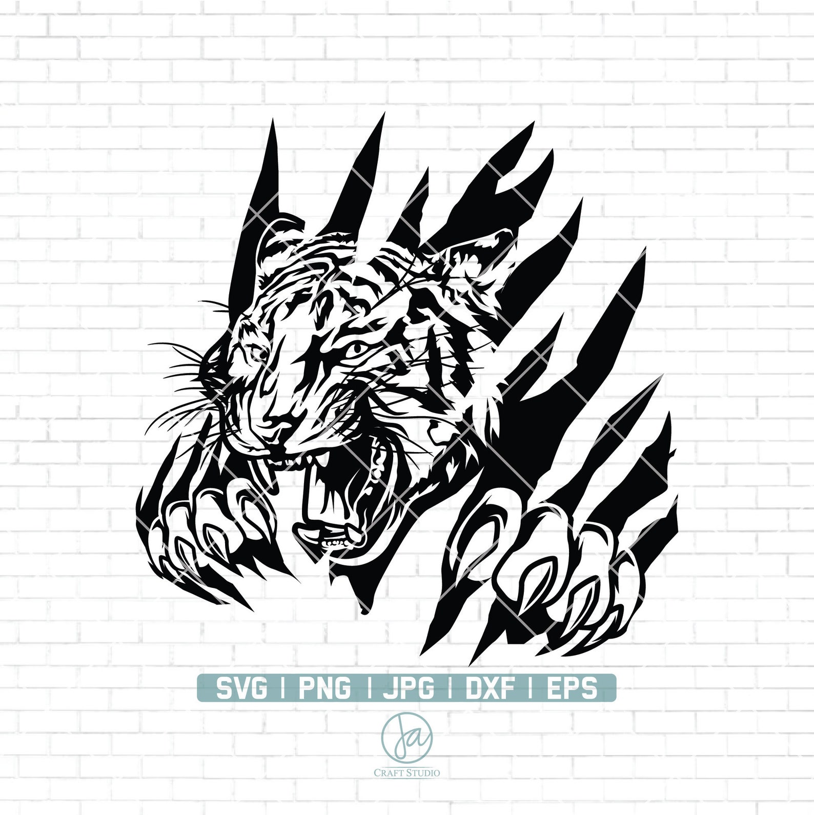 Tiger Scratch Svg Tiger Claw Svg Tiger Svg Tiger Decals - Etsy