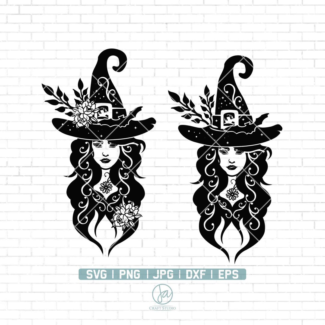 Witch Svg | Floral Witch Svg | Something Wicked Svg | Halloween Svg ...