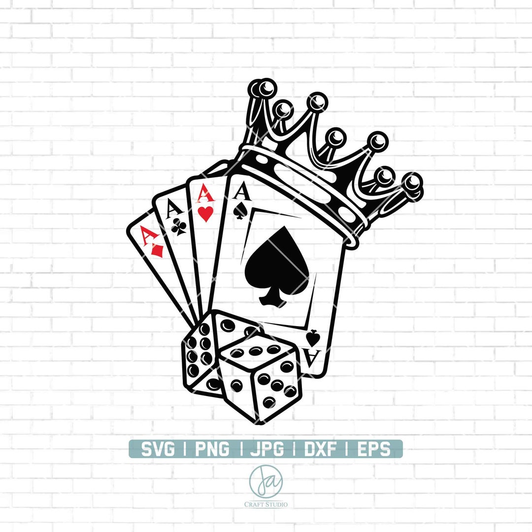 Playing Cards Svg | Poker Cards Svg | Aces Svg | Royal Flush Clip Art ...