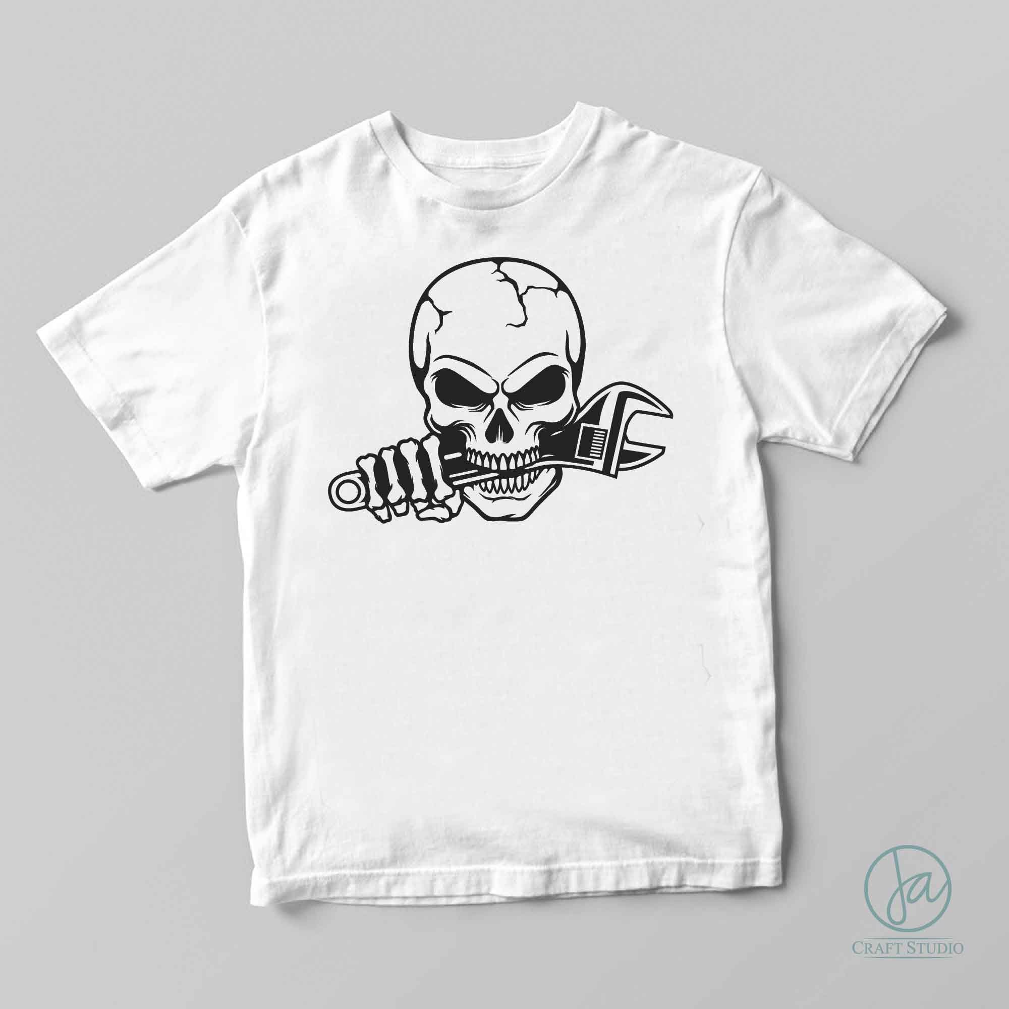 Mechanic Skull Svg | Skull Mechanic Svg | Mechanic Logo | Patriotic ...