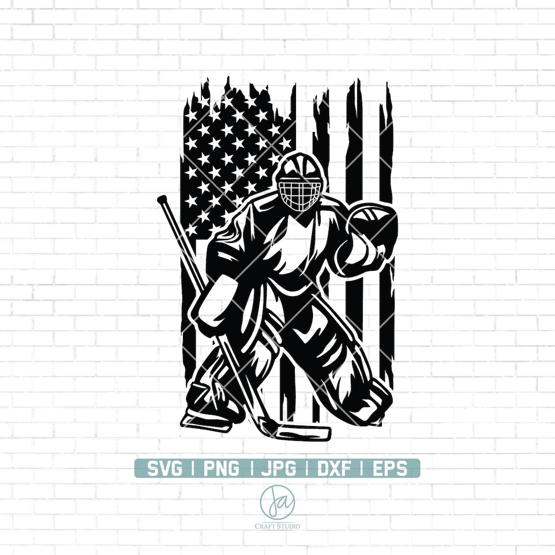 US Hockey SVG | Goalie Clipart | Goalie Svg | Goalie SVG Files | Hockey ...