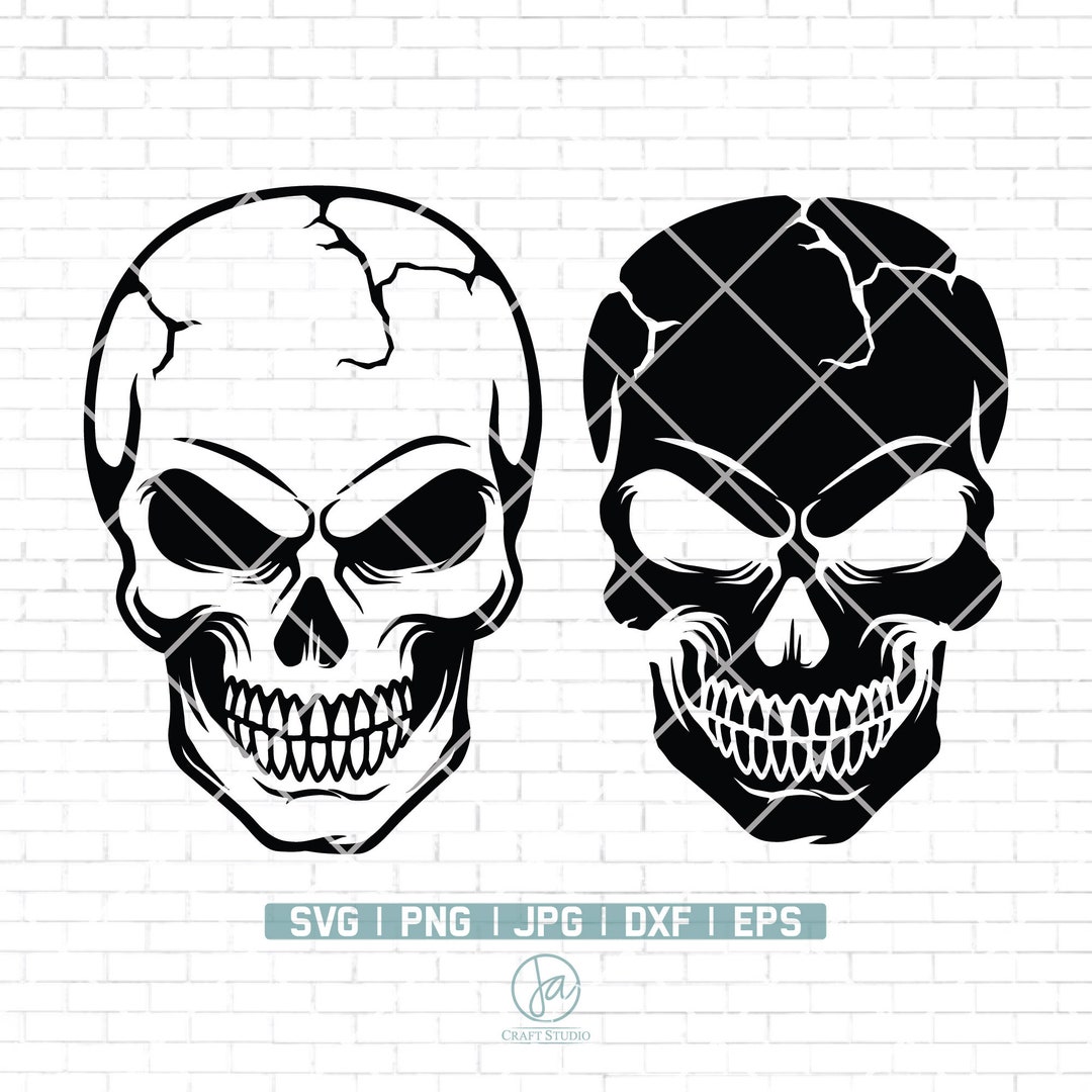 Skull Svg | Skull Head Svg | Skeleton Svg Skull Clipart | Skull ...