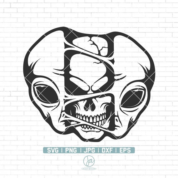 Skull Alien SVG Skull Svg Alien Svg Alien Skull Svg - Etsy