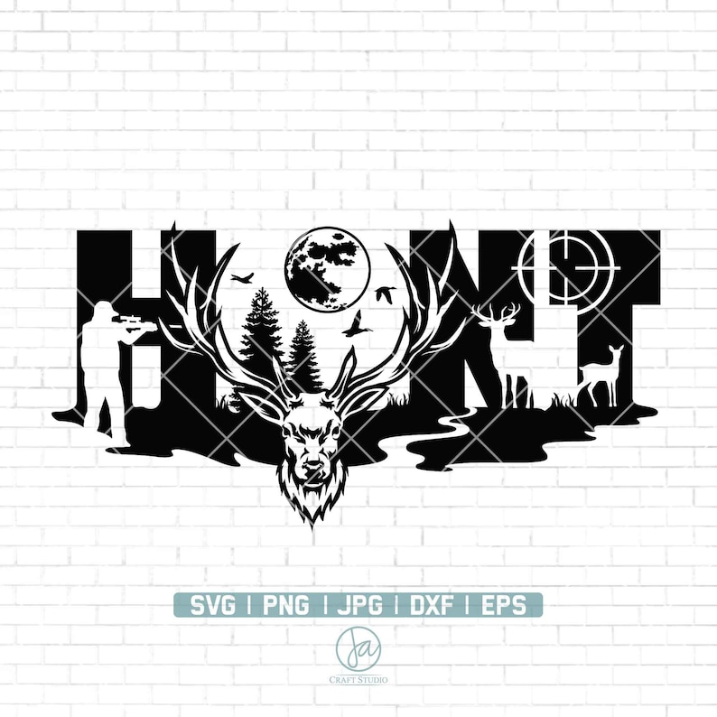 Hunting SVG Deer Hunting Svg Hunt Life Svg Hunter Svg - Etsy
