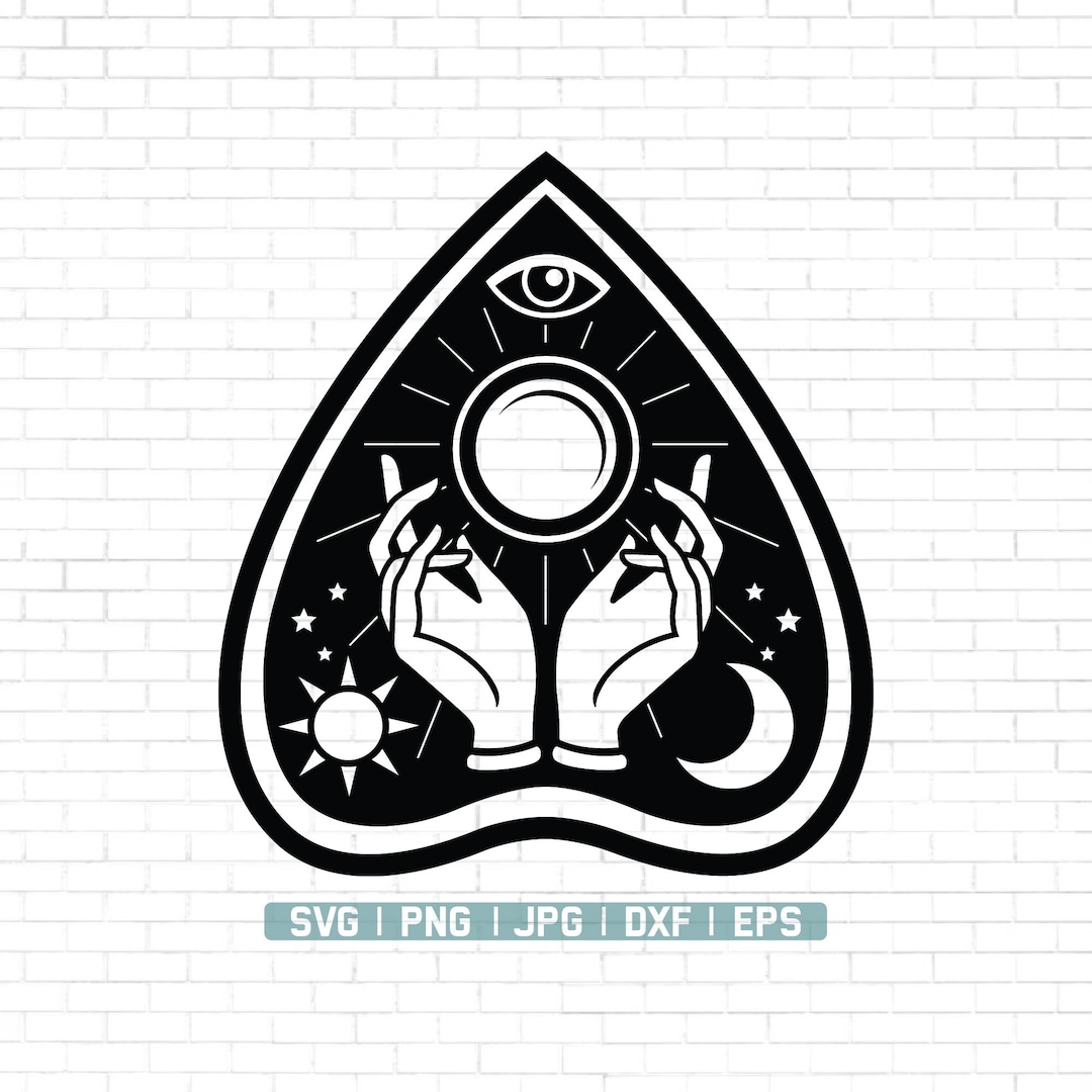 Ouija Planchette Svg Ouija Spirit Board Game Talking Board Game Svg Svg