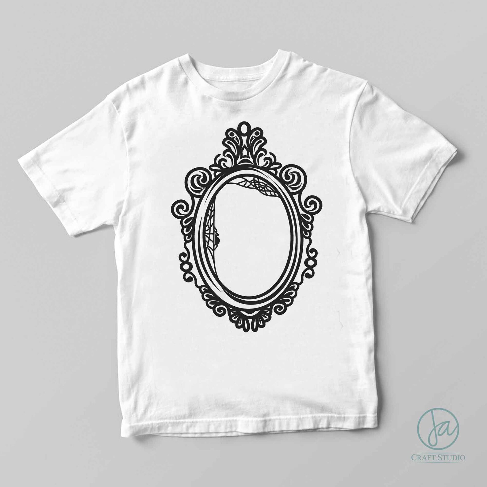 Spooky Frame SVG Halloween Frame Svg Creepy Mirror SVG - Etsy