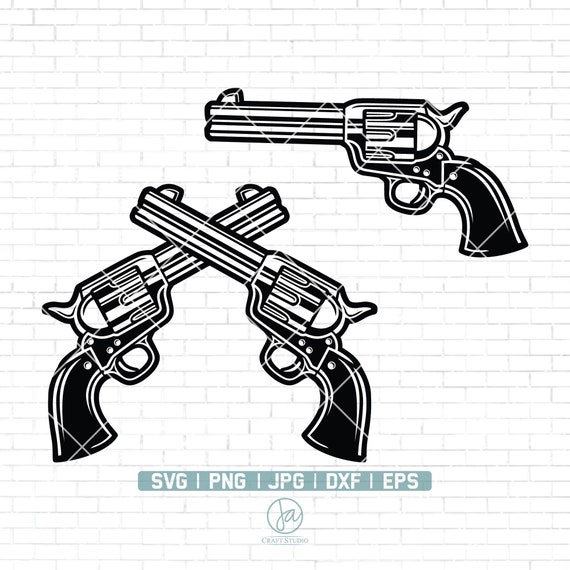 Revolver Gun Svg File Handgun Pistol Svg Revolver Pistol - Etsy UK