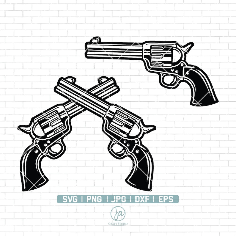 Revolver Gun Svg File Handgun Pistol Svg Revolver Pistol - Etsy