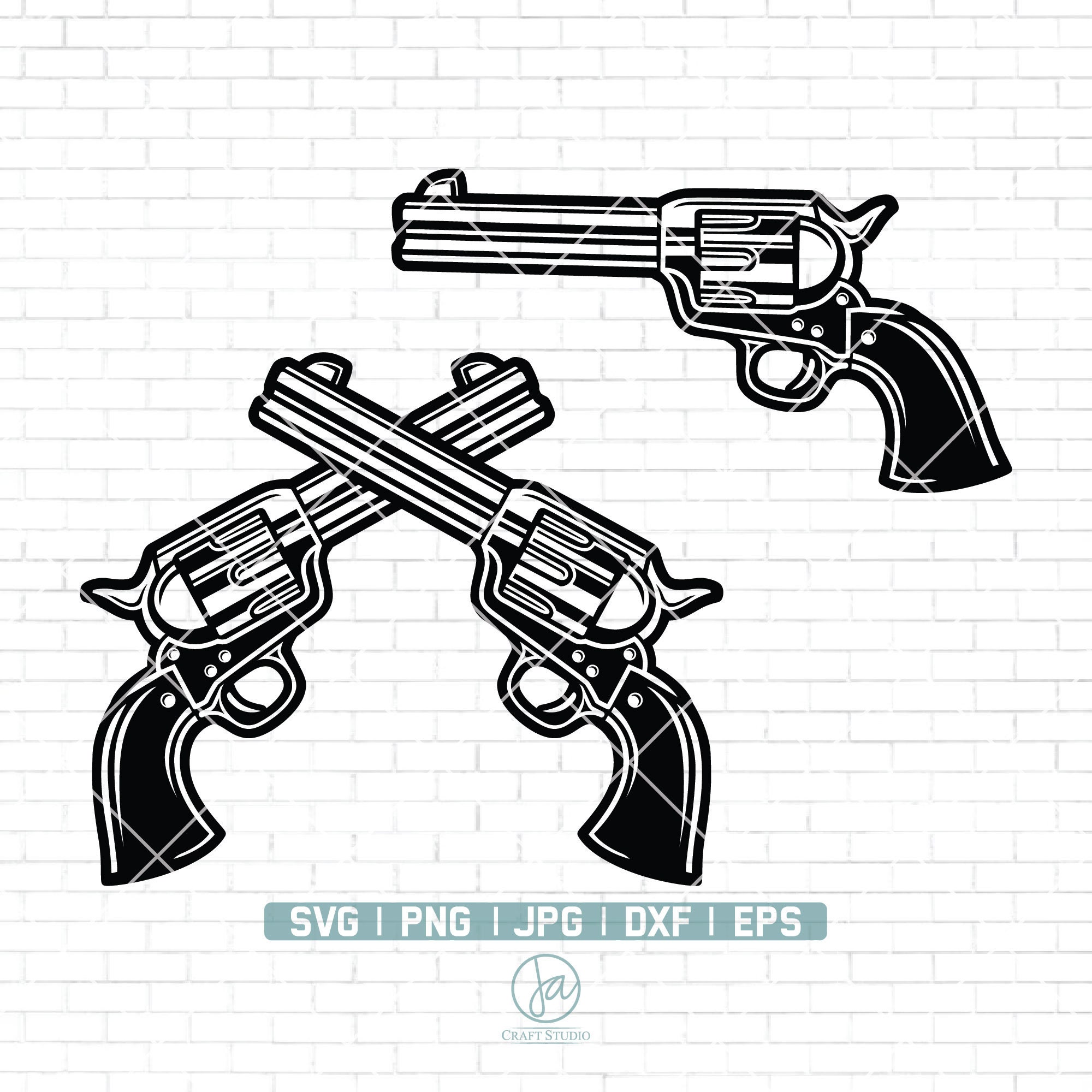 Revolver Gun Svg File Handgun Pistol Svg Revolver Pistol - Etsy