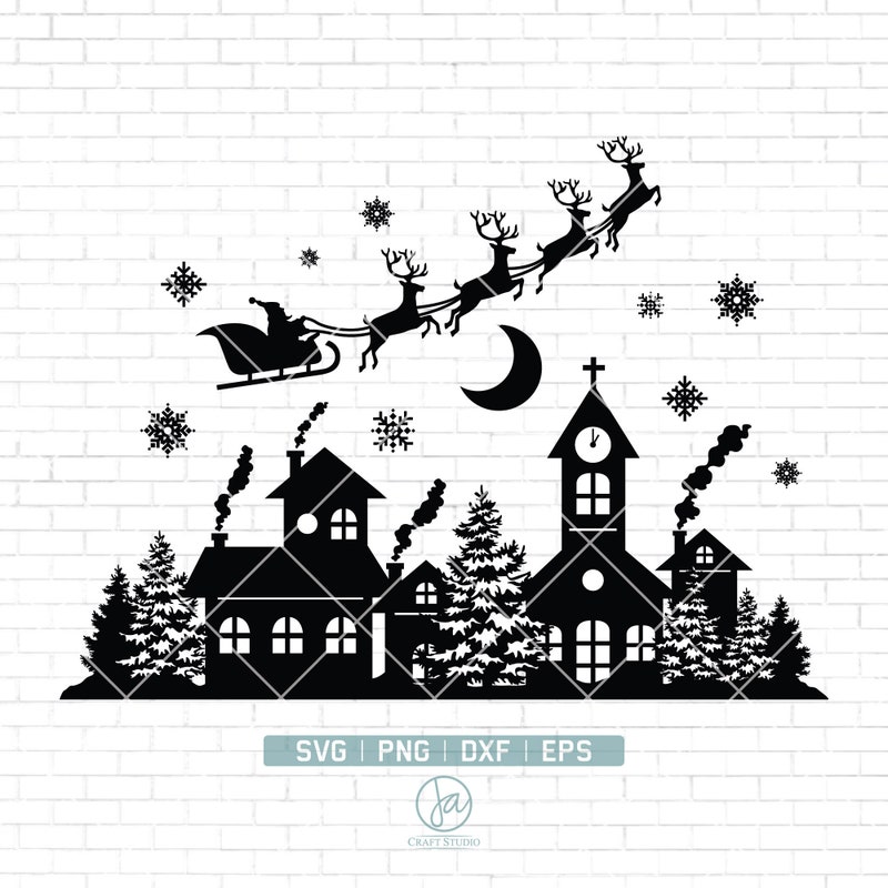 Christmas Scene - Etsy