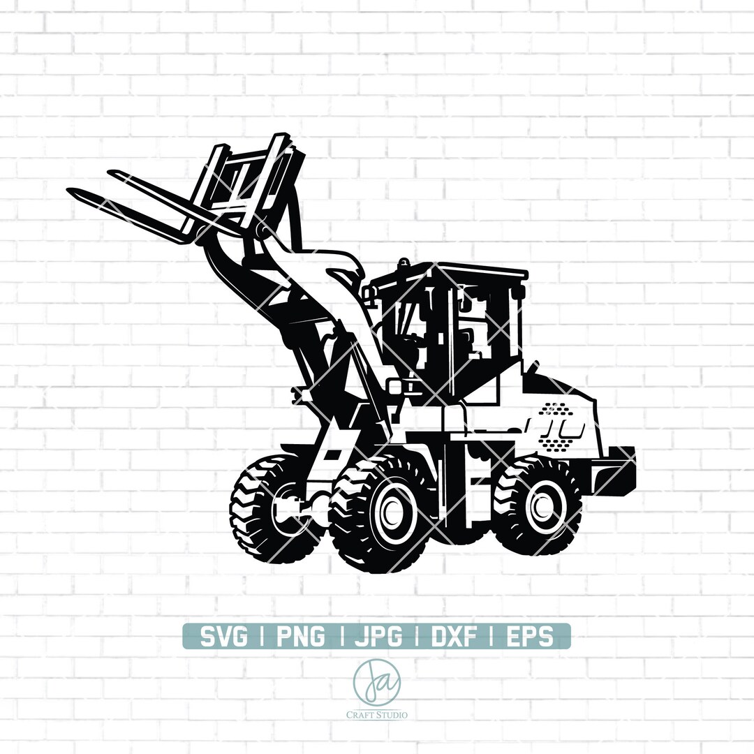 Forklift SVG | Fork Lift SVG | Industrial Truck SVG | Warehouse Truck ...