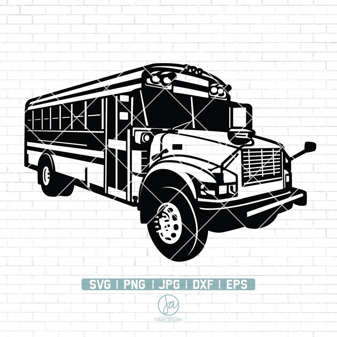 School Bus Svg File | School Svg | Bus Svg | School Bus Clipart ...