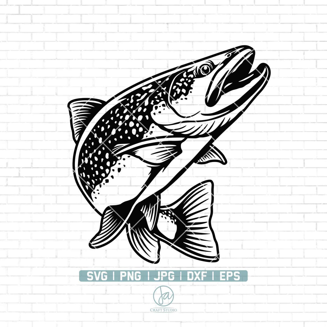 Trout Fishing Svg Trout Fish Svg Trout Fish Clipart - Etsy