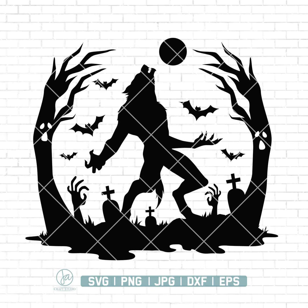 Werewolf SVG | Halloween Svg | Spooky Svg | Creepy | Horror | Werewolf ...