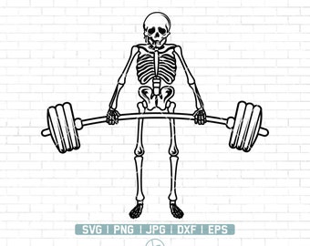 Skeleton Deadlift Jpg - Etsy