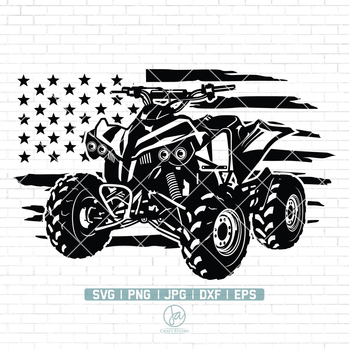 US ATV Svg Atv Clipart Atv Offroad Svg Dirt Riding Svg - Etsy