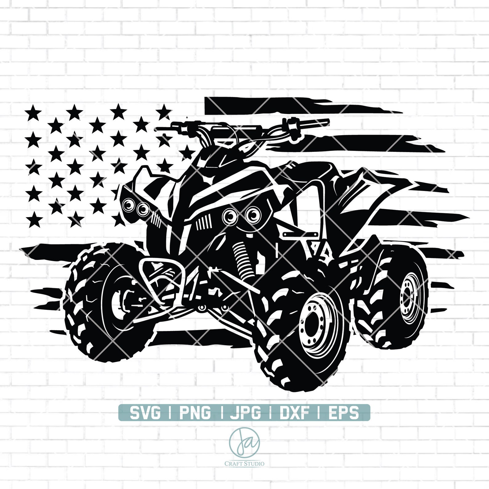 US ATV Svg Atv Clipart Atv Offroad Svg Dirt Riding Svg - Etsy
