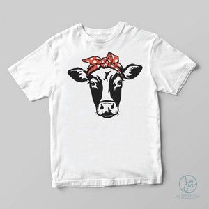 Cow Bandana SVG | Cow Head Svg | Cow Face Svg | Farm Svg | Cow Face Png ...