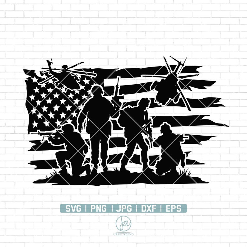 US Soldier SVG | American Troops Svg | United States Military Svg | War ...