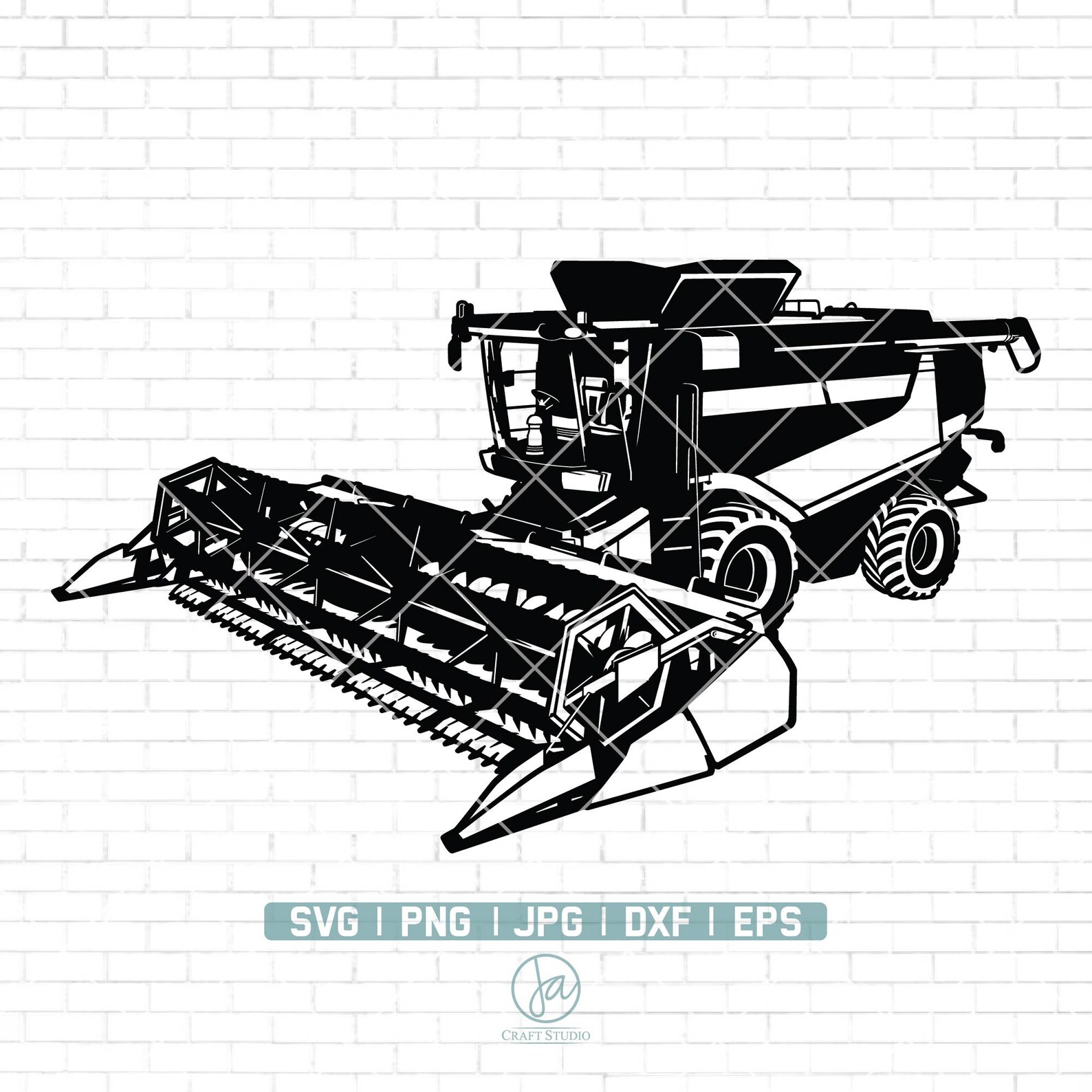 Combine Harvester SVG | Wheat Harvester SVG | Combine SVG | Combine ...