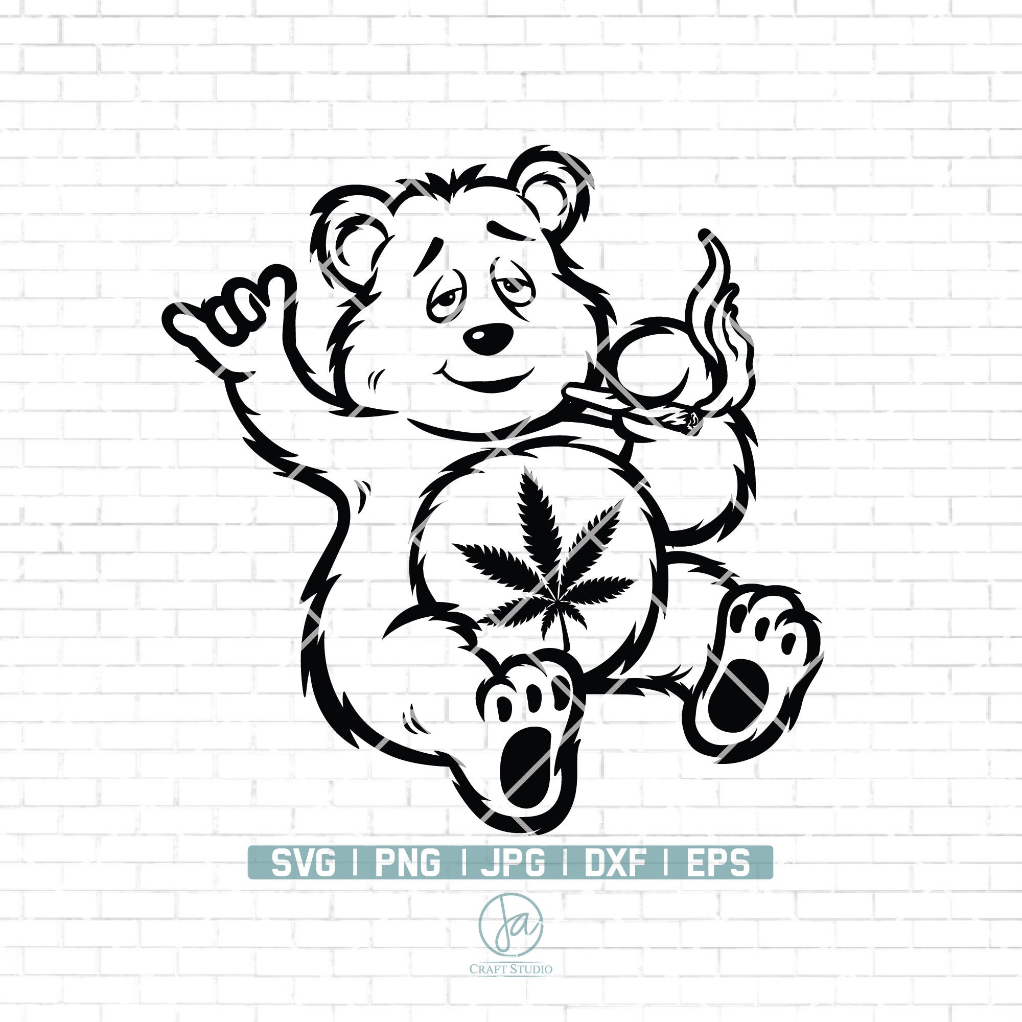 Cannabis Bear Svg Smoking Bear Svg Cannabis Svg Weed Cut - Etsy Canada