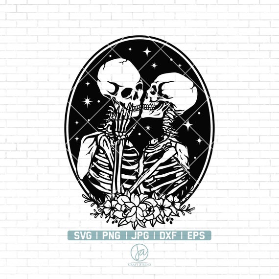 Skeleton Romance Svg Skeleton in Love Svg Halloween Svg - Etsy