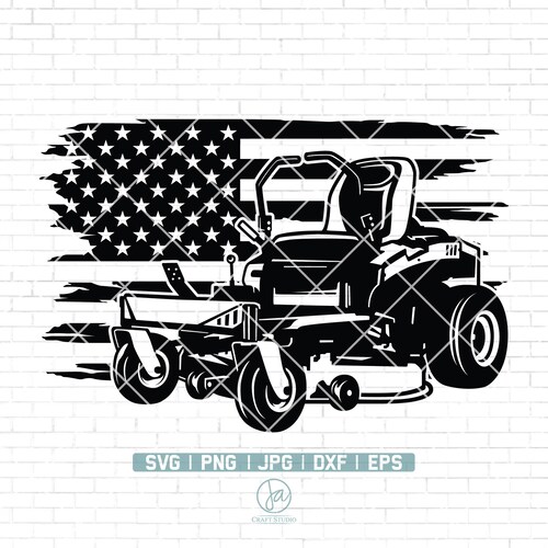 Lawn Tractor Racing Clipart