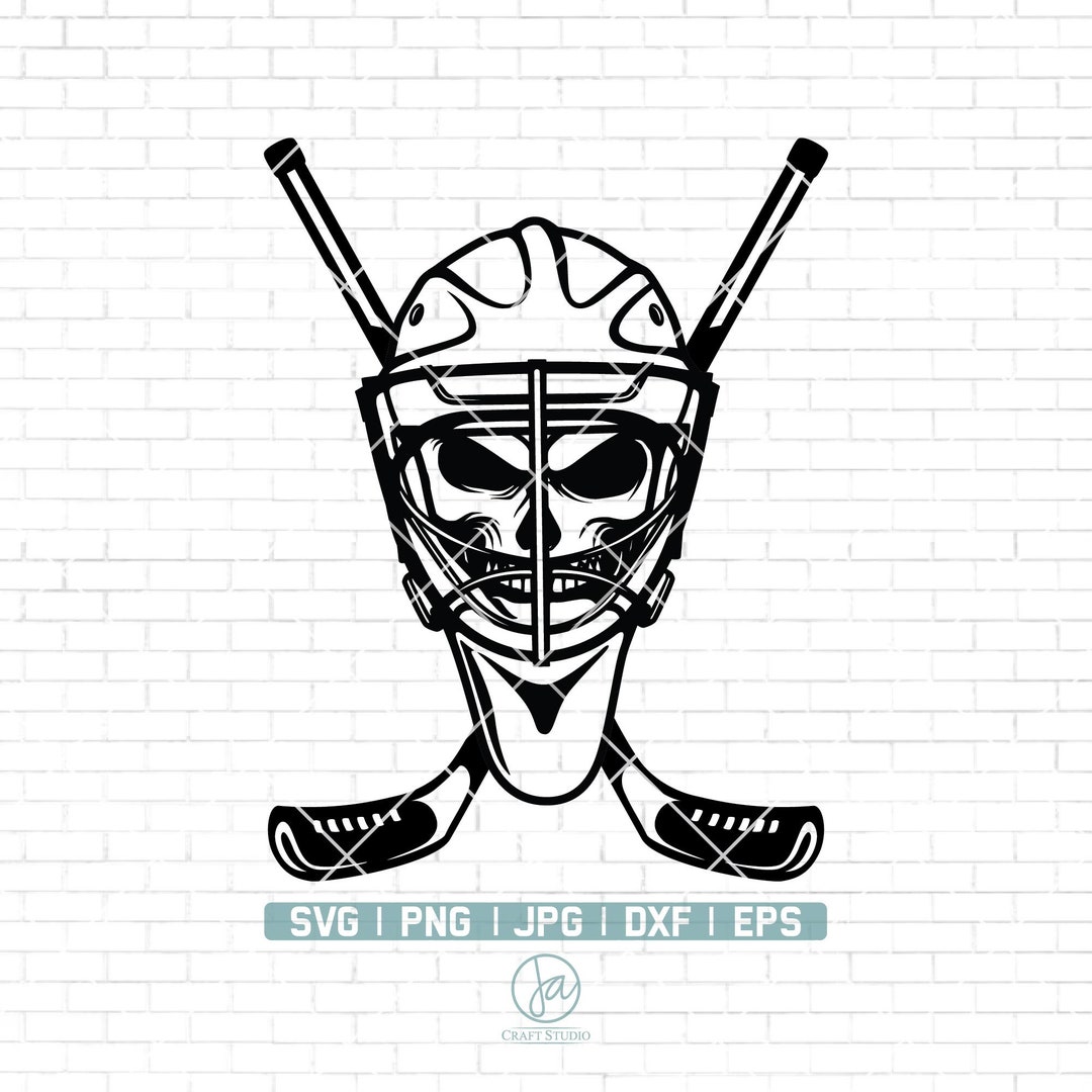 Goalie Skull SVG | Goalie SVG | Goalie Clipart | Goalie SVG Files ...