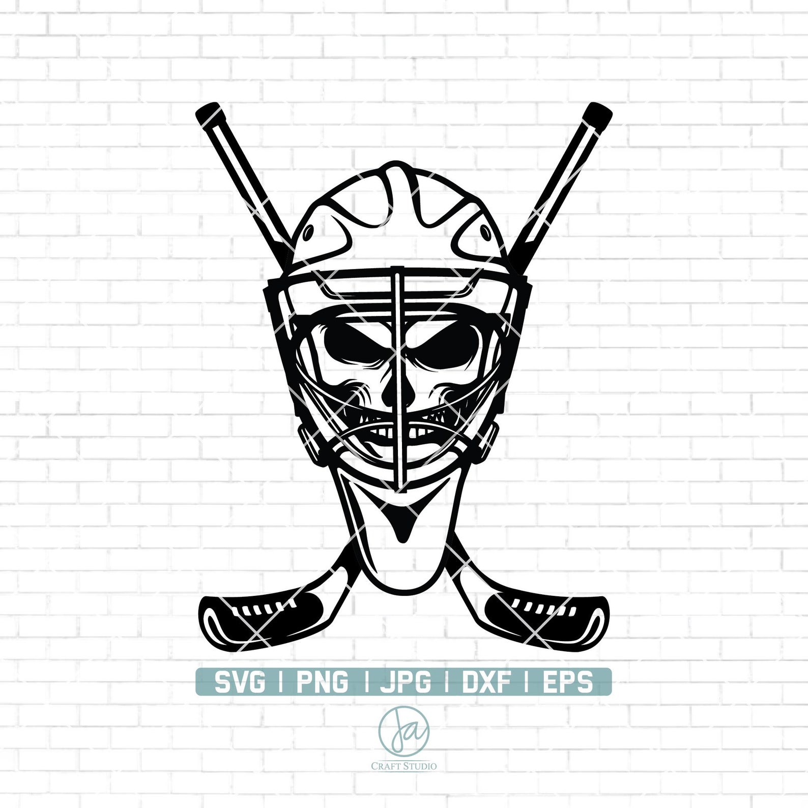 Goalie Skull SVG Goalie SVG Goalie Clipart Goalie SVG | Etsy