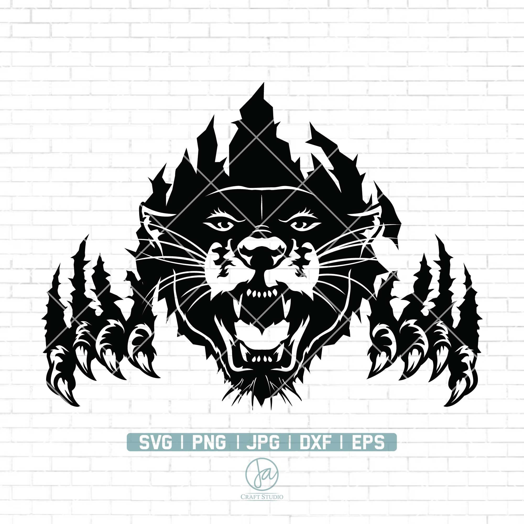 Panther Claws Scratch SVG Panther SVG Panther Claw Mark - Etsy Canada