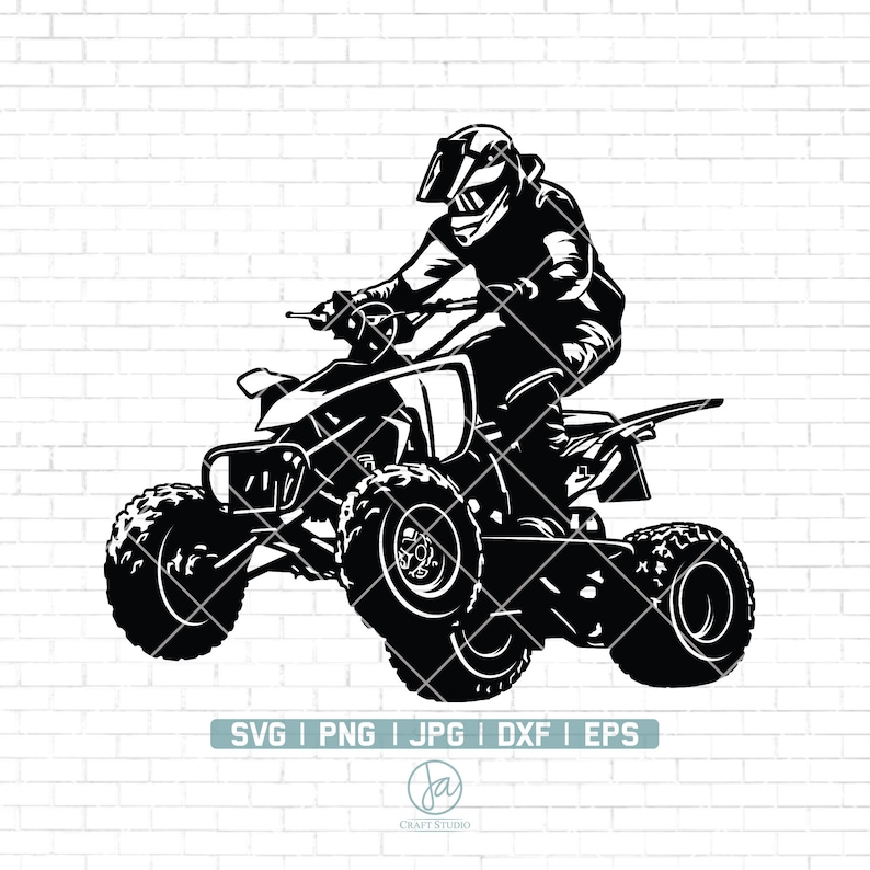 ATV Svg 4 Wheeler Svg File Atv Clipart Quad Riding Svg - Etsy