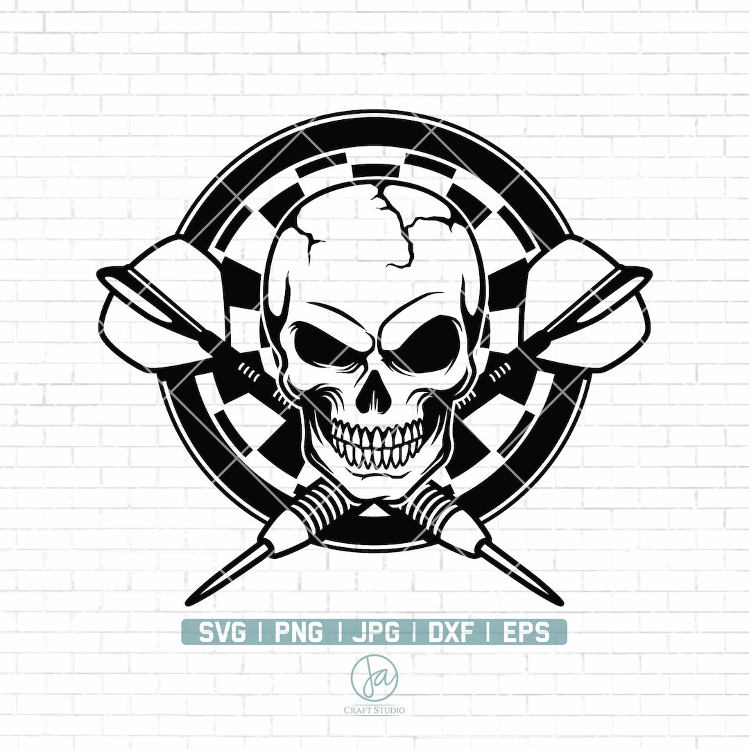 Skull Dartboard Svg | Dart Game SVG | Skull Svg | Dart Target SVG ...
