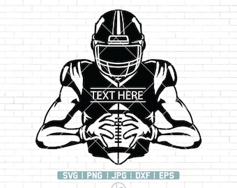 Football Player Svg Files - Etsy