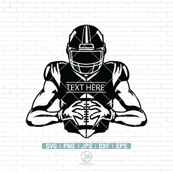 American Football Player Svg File Football Svg Football Png - Etsy