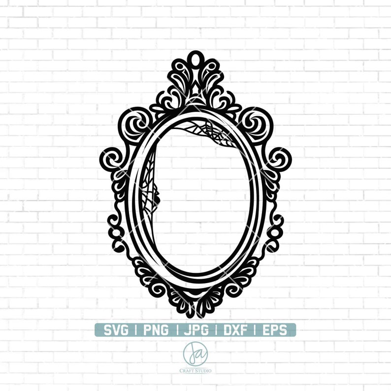 Spooky Frame SVG Halloween Frame Svg Creepy Mirror SVG - Etsy