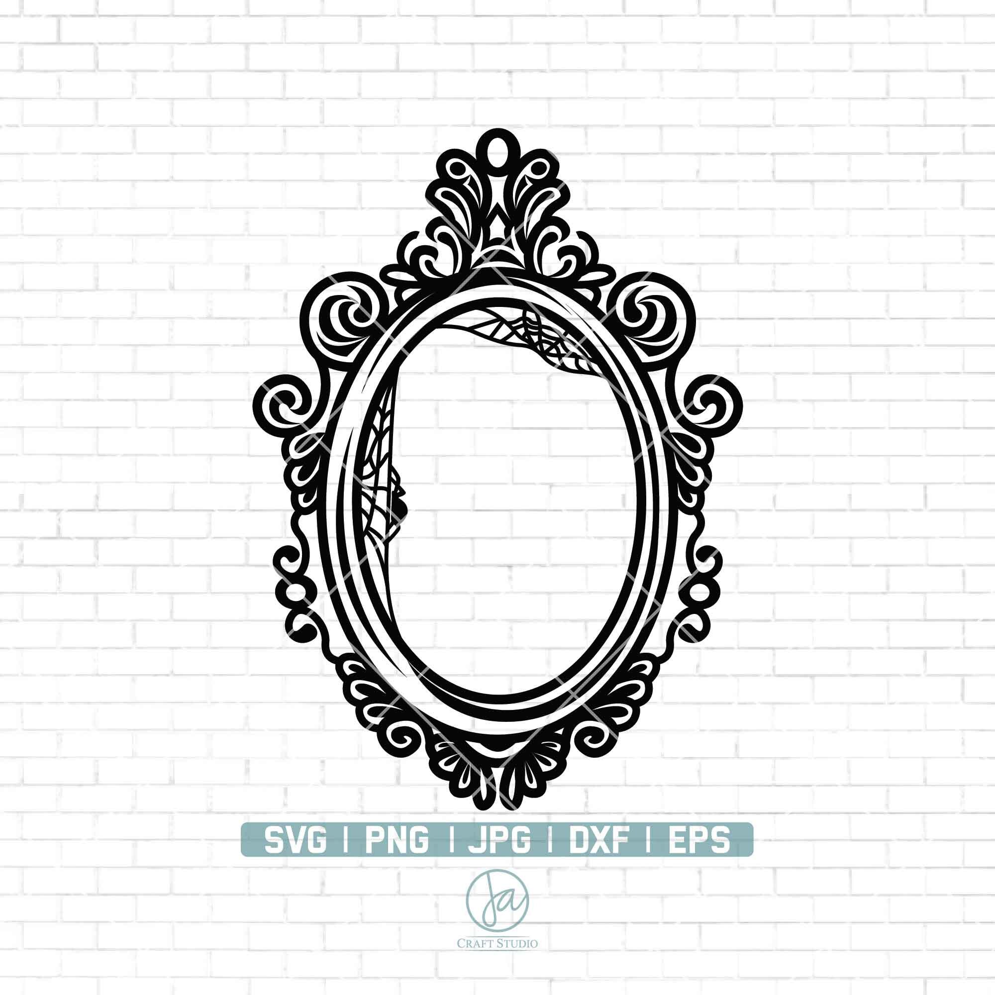 Spooky Frame SVG Halloween Frame Svg Creepy Mirror SVG - Etsy Australia