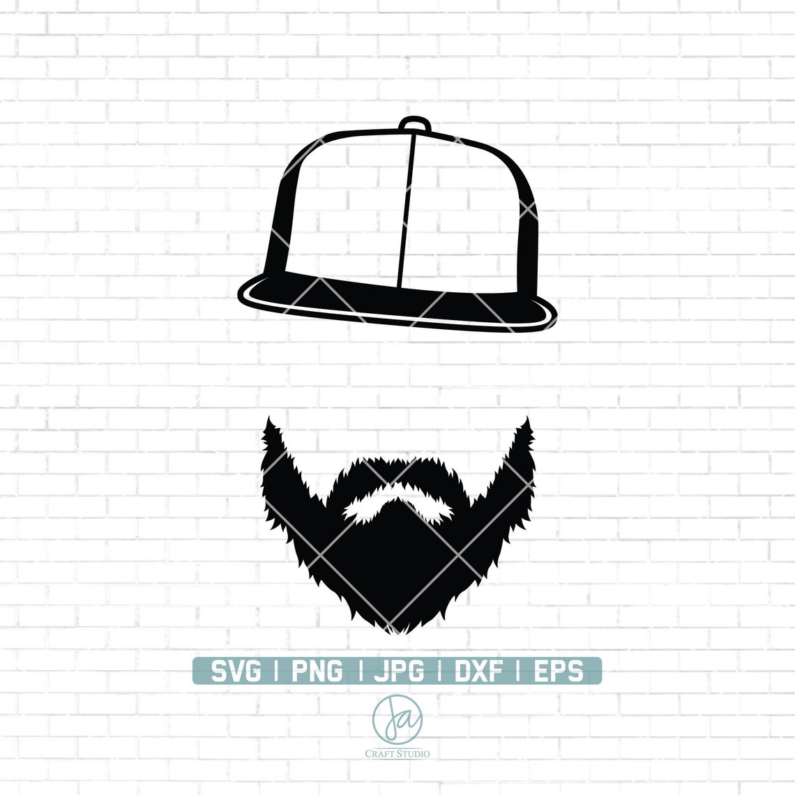Beard Man With Dad Hat Svg | Badass Beard Dad Svg | Dad Life Svg ...