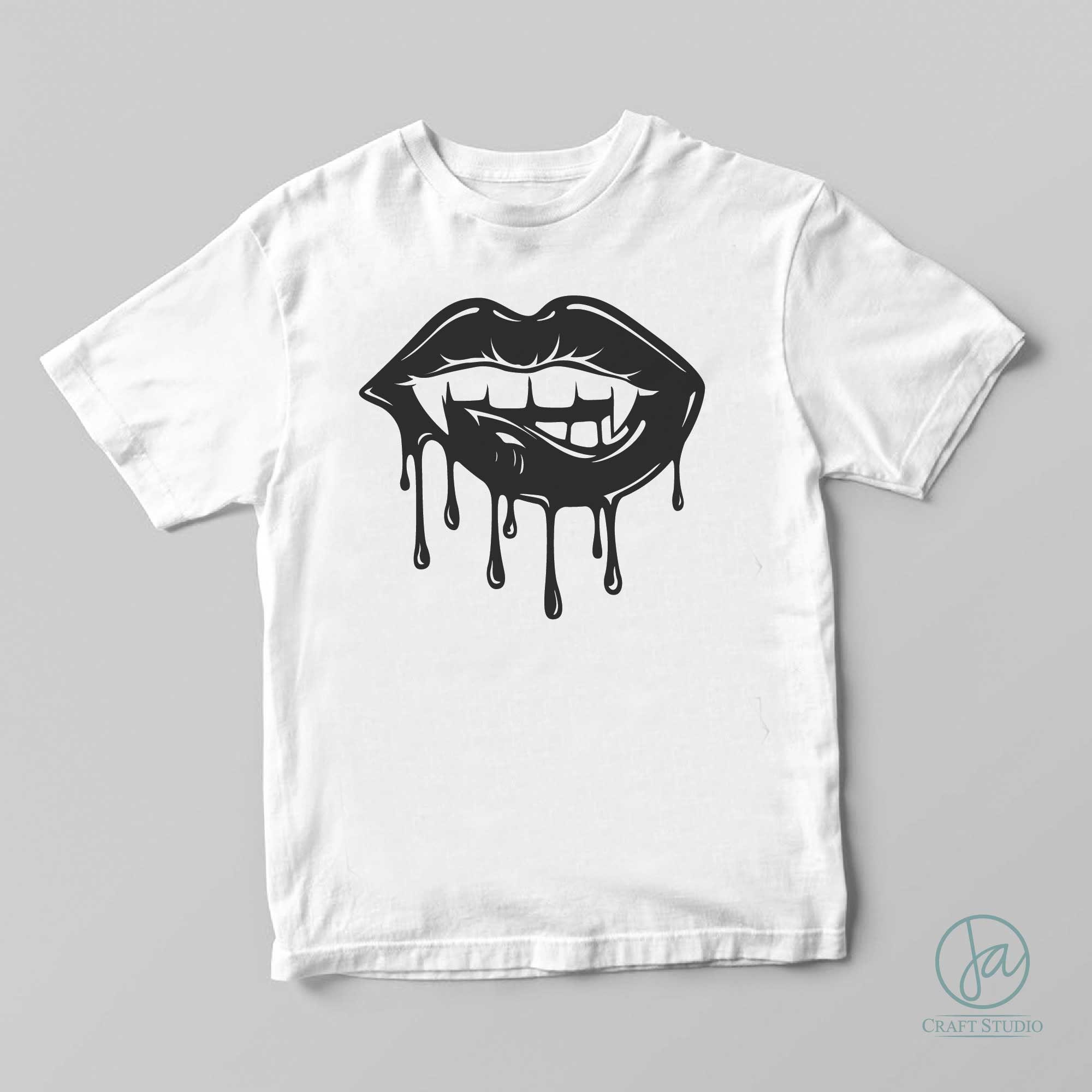 Vampire Lips Svg | Halloween Svg | Dripping Lips Svg | Gothic Svg ...