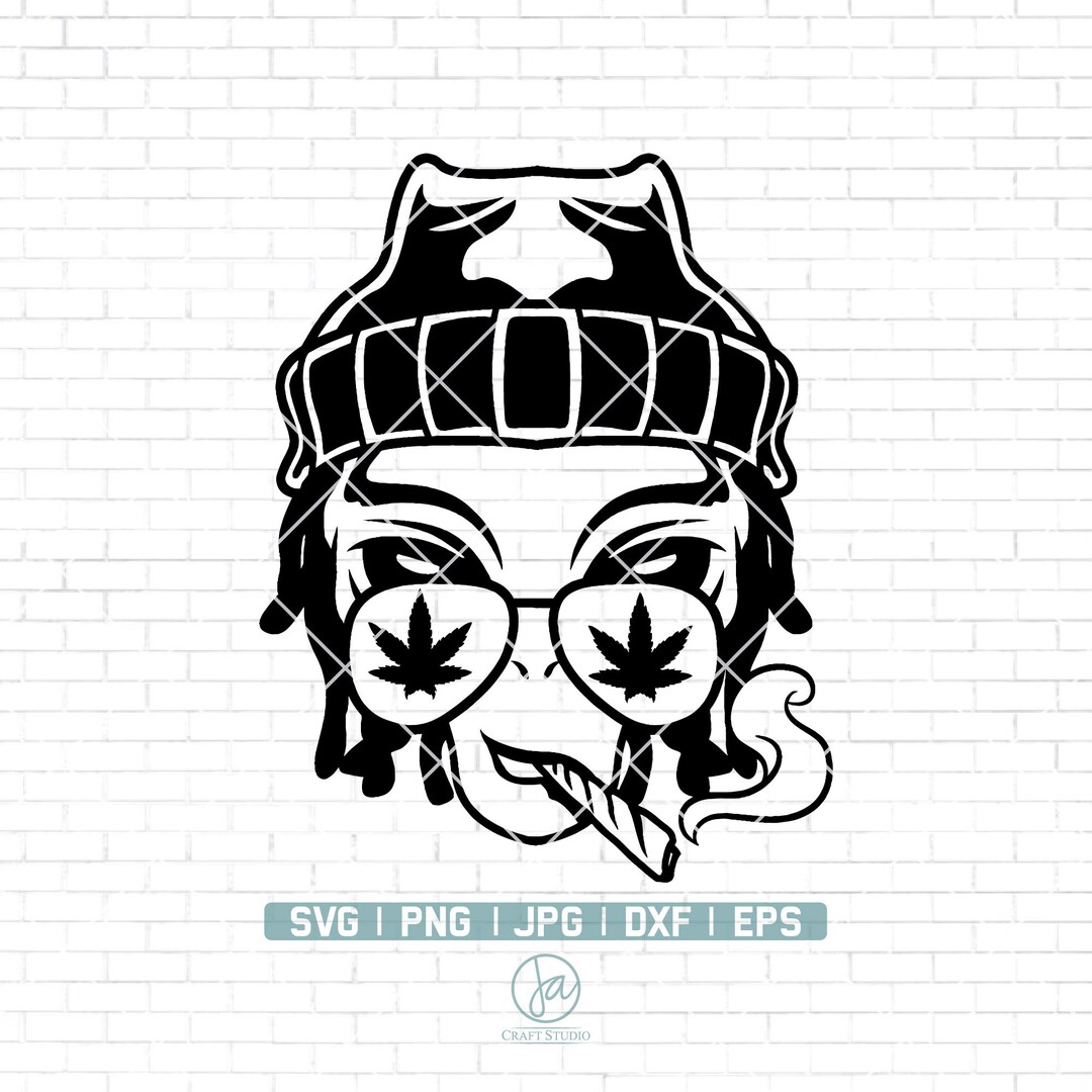 Alien Smoking Joint Svg | Alien Smoking Weed Svg | High as the Moon Svg ...