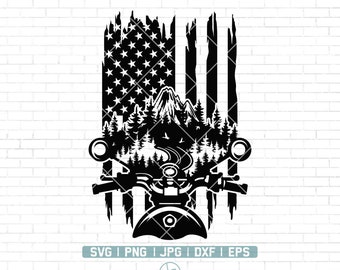 Rider Svg Biker Mountain Svg Mountain Scene Svg Riding Motorcycle Svg ...