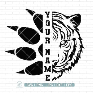Tigers Mascot Svg, Tiger Face Svg Png, Tiger Head Svg, Tigers SVG PNG ...