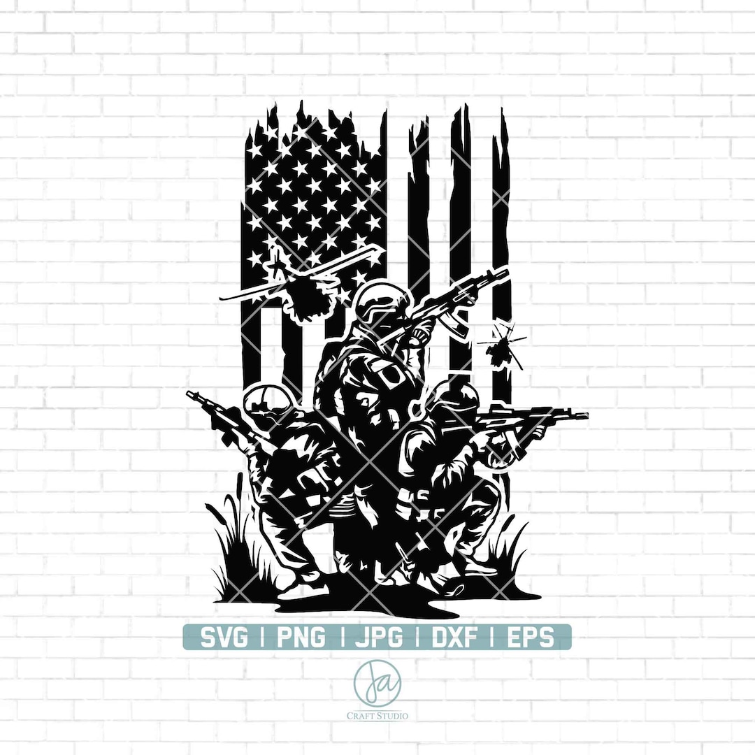 US Soldier Svg | American Troops Svg | United States Military Svg | US ...