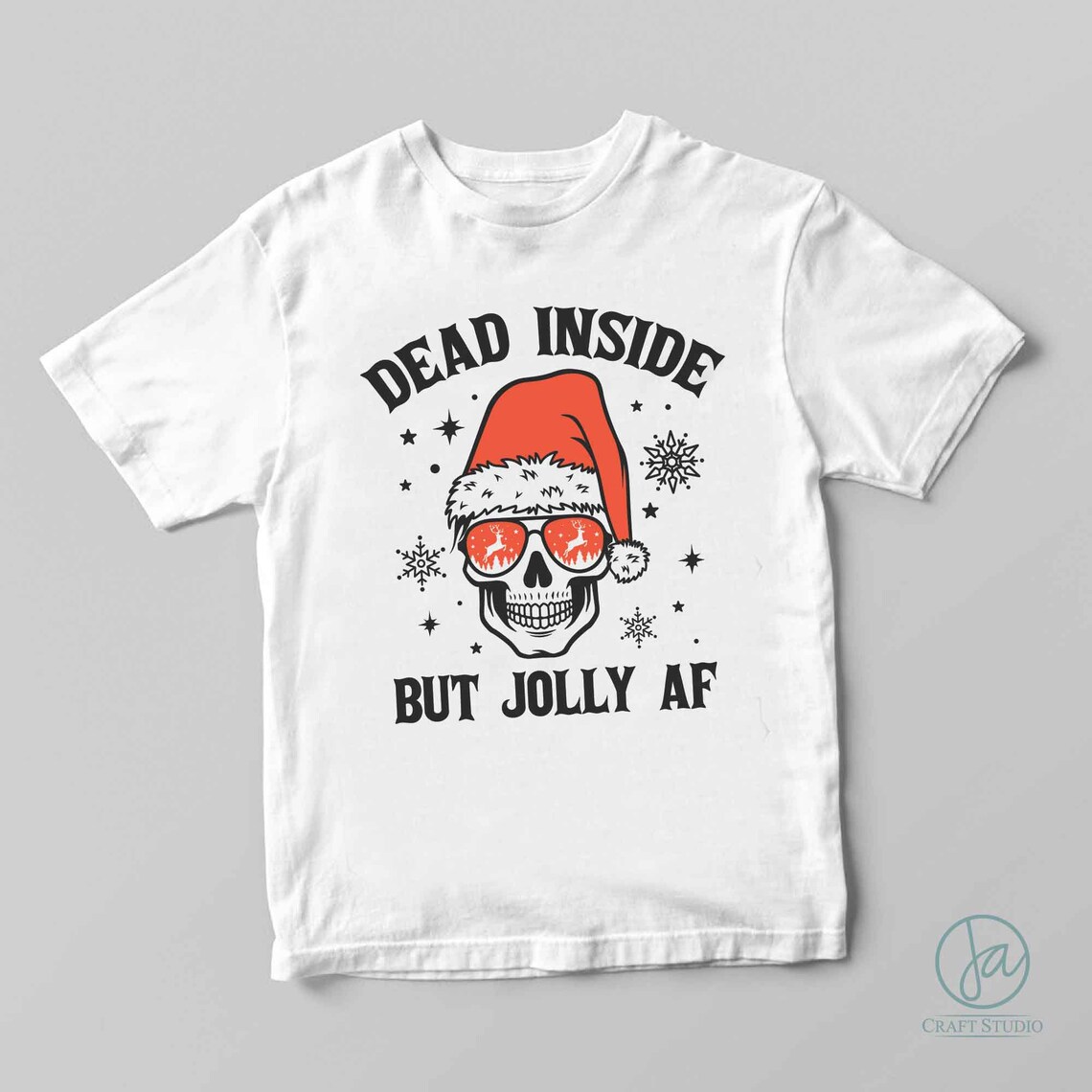 Dead Inside but Jolly AF SVG PNG | Christmas Svg | Funny Dead Inside ...