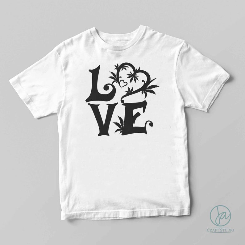 Love Weed SVG Marijuana SVG Marijuana Heart Svg Cannabis - Etsy