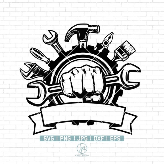 Mechanic Tools Silhouette Svg Cutting Files Clipart Handyman Mechanic