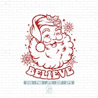 Santa Claus Svg Png Believe Svg Christmas Santa Svg Santa Png Santa Svg ...