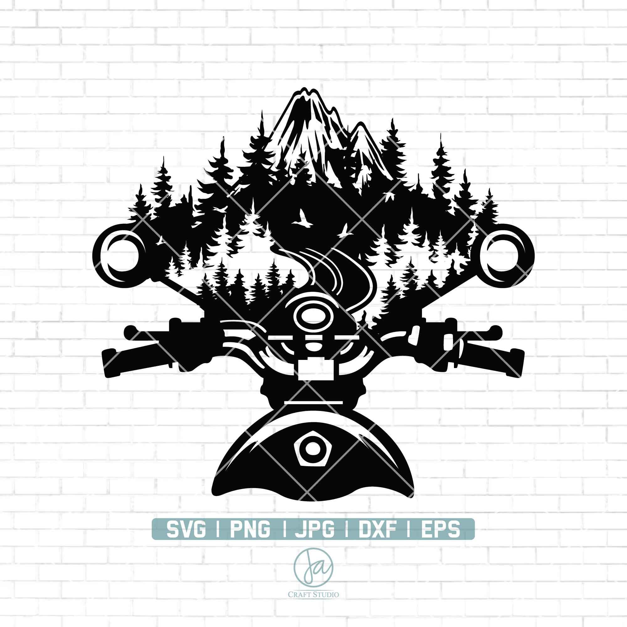 Rider Svg Biker Mountain Svg Mountain Scene Svg Riding - Etsy UK