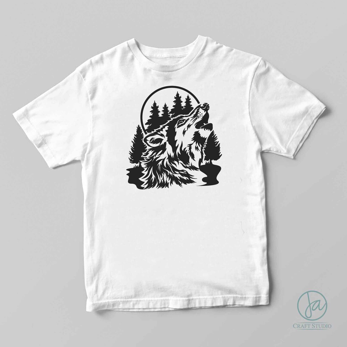Howling Wolf Svg | Wolf Shirt Svg | Wolf Svg | Animal Shirt Svg | Wolf ...