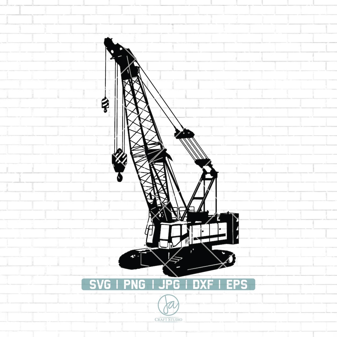 Crane Svg File | Crane Clipart | Crane Bundle | Construction Svg ...