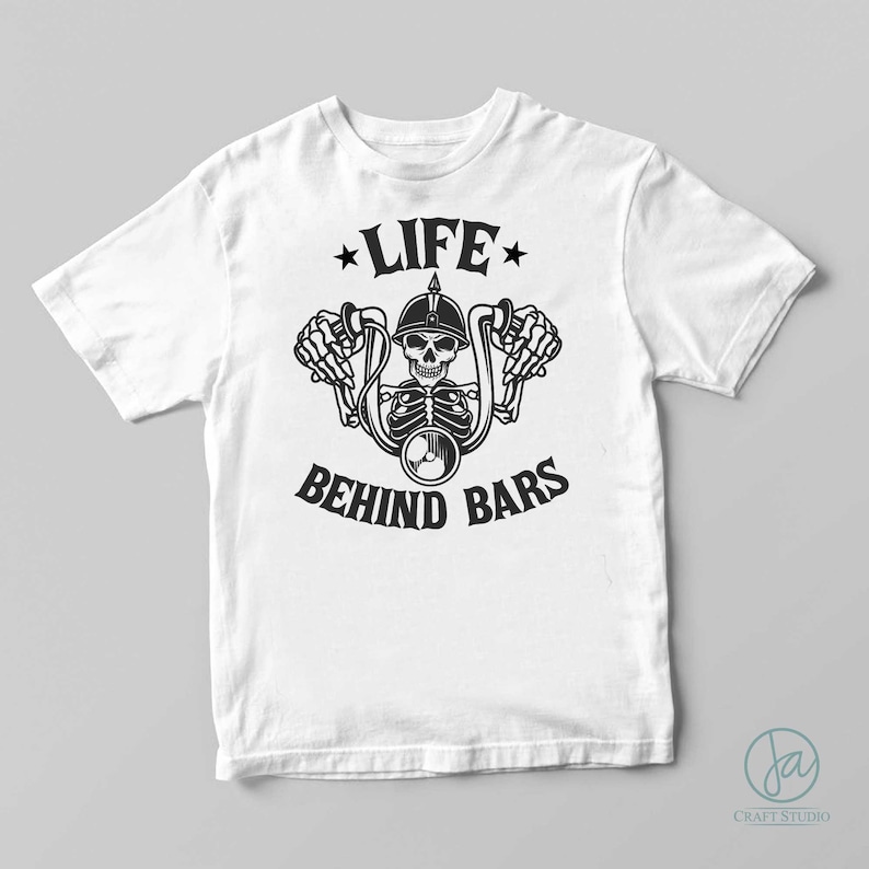 Skeleton Life Behind Bars SVG Skeleton Drive Motorcycle SVG - Etsy